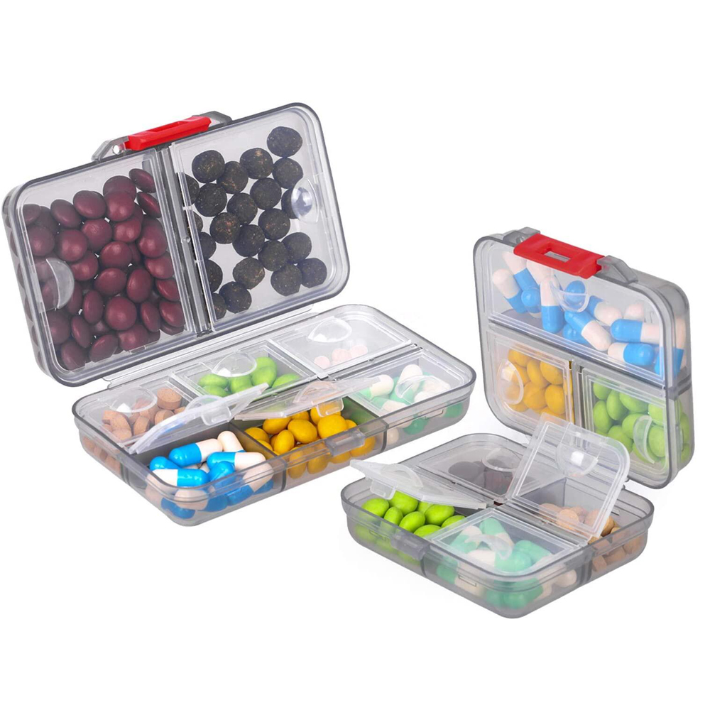 8 Compartments Daily Plastic Pill Box – Ingtiger Pill Box