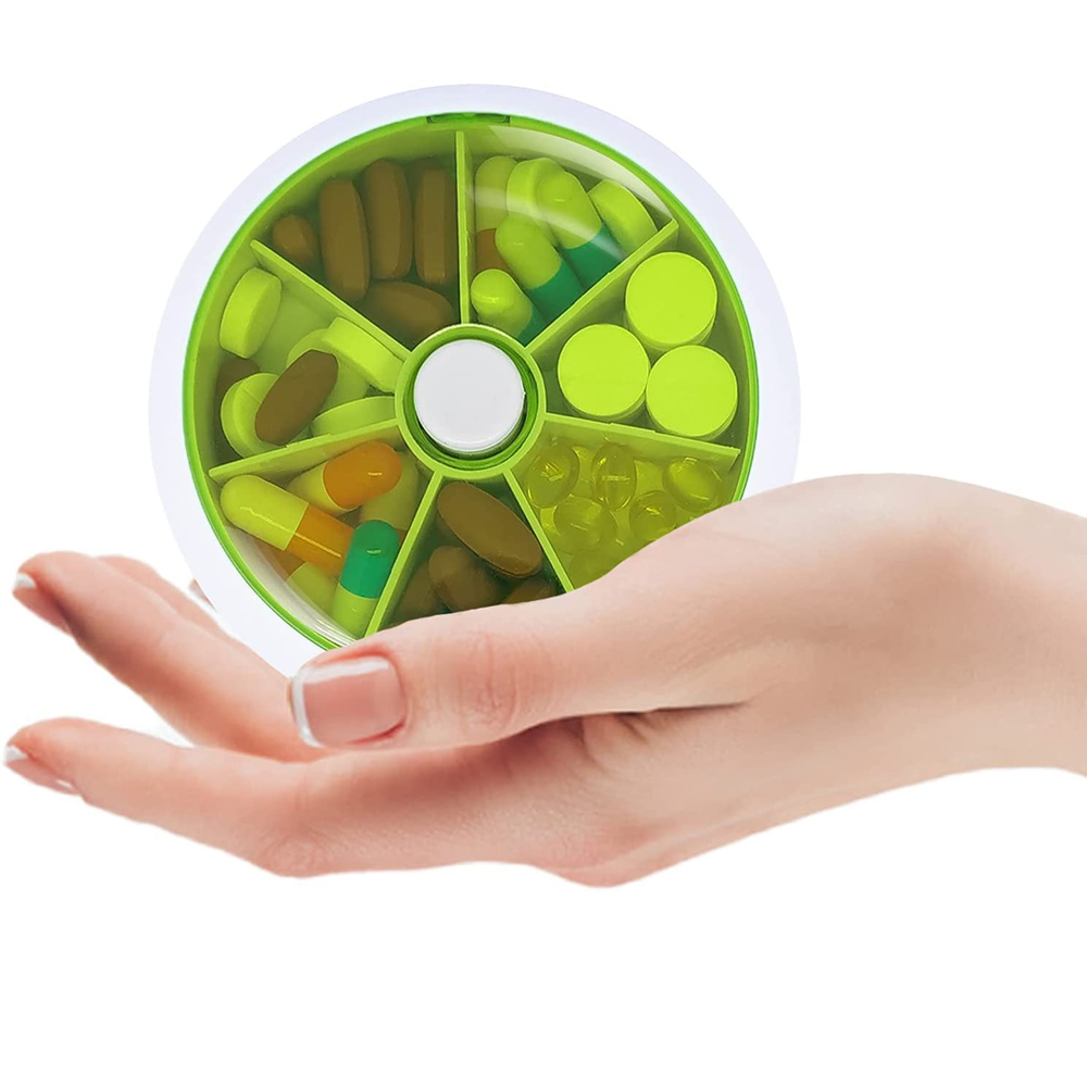 Daily 7-compartment plastic pill box – Ingtiger Pill Box
